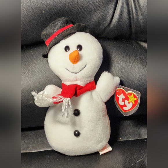 Ty | Toys | Ty Beanie Baby Snowball The Snowman 996 | Poshmark
